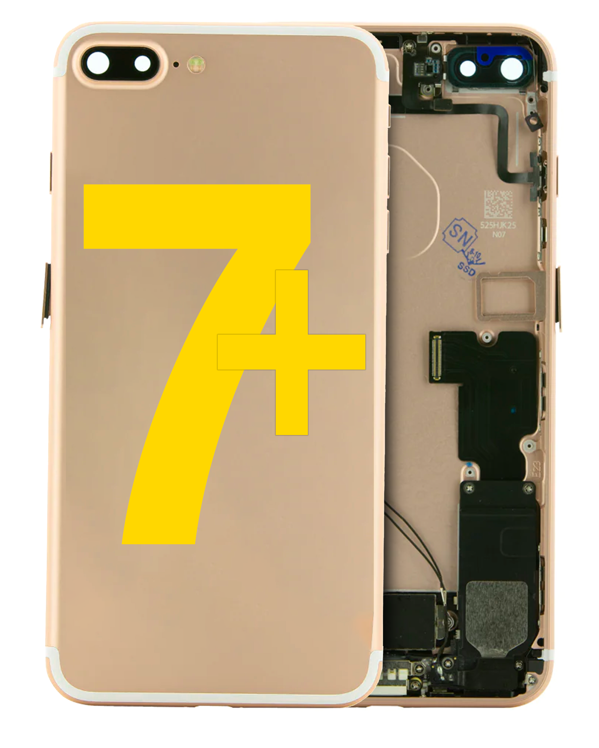 iPhone 7 Plus Rear Housing With Small Parts - (Gold) | CellParts
